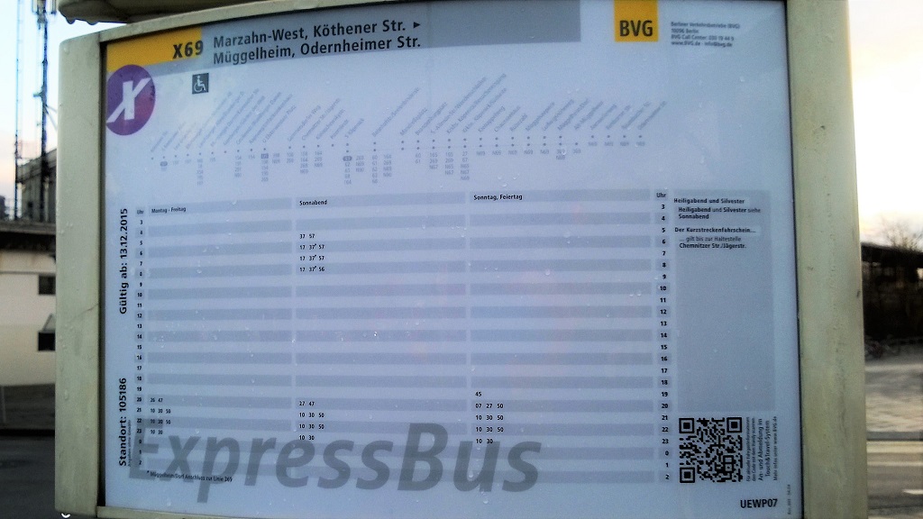 Fahrplanaushänge der BVG :: www.bahninfo-forum.de